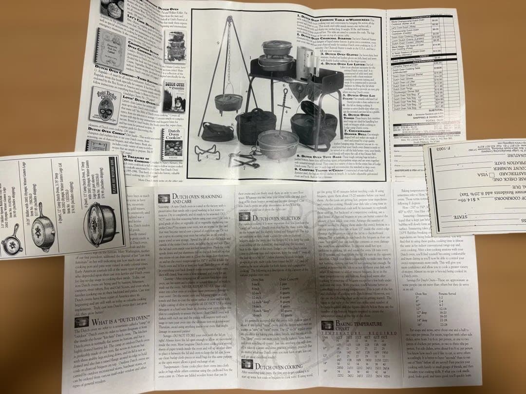 Lodge ダッチオーブン 10インチ　未使用　本2冊付き
