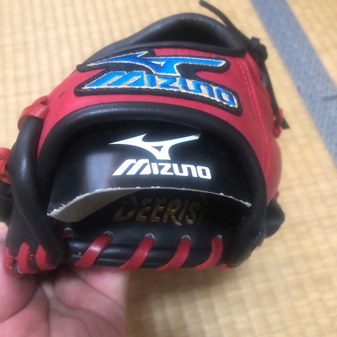 Mizuno Professional 5本指グローブ 赤黒