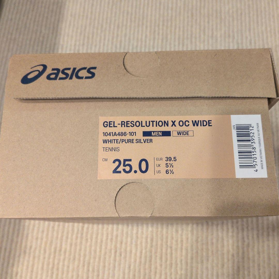 シューズ(男性用) ASICS GEL-RESOLUTION X OC WIDE 25.0cm