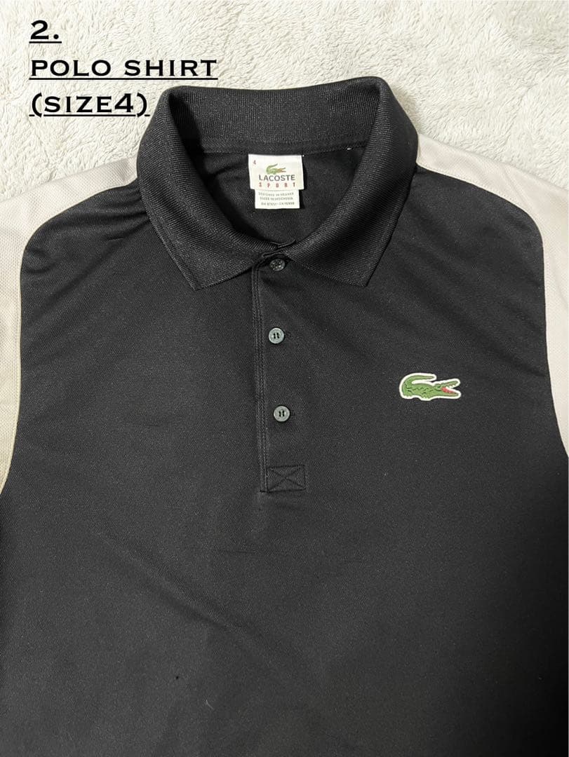 【LACOSTE】 2. POLO SHIRT (size4) RODDICK