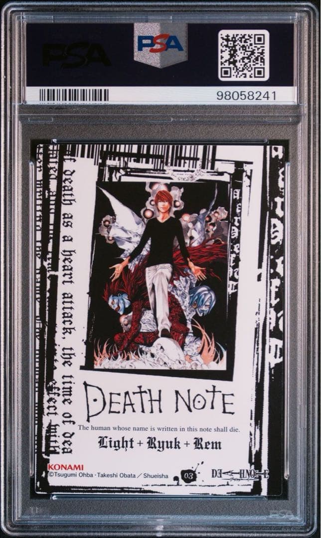 DEATH NOTE デスノート　カード　03 スペシャルレア　PSA10