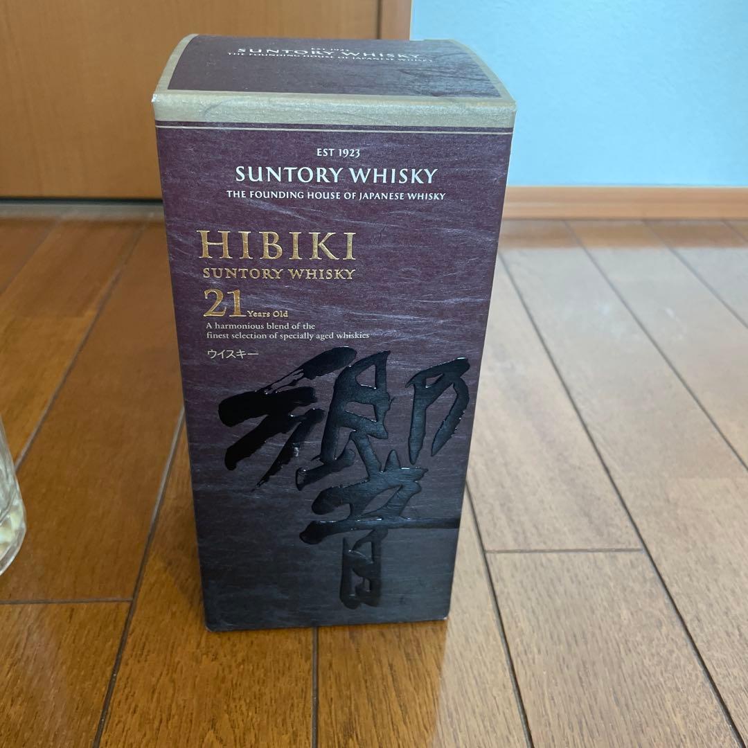 HIBIKI 21 Years Old ウイスキー　空き瓶　化粧箱　未洗浄