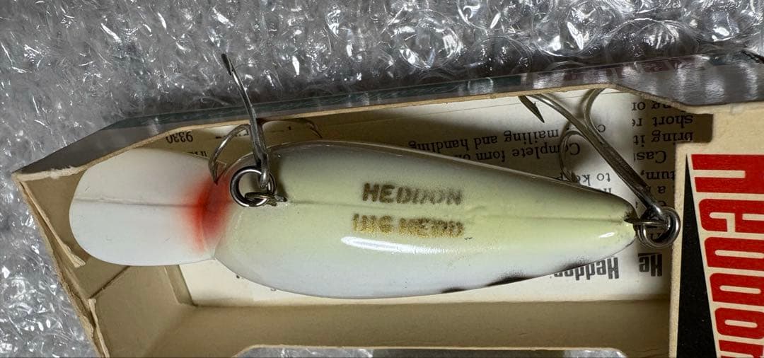 オールドヘドン　ビッグヘッド　WCD レアカラー　縦割れ　HEDDON ルアー