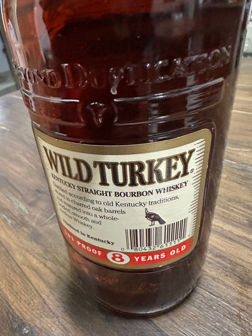 Wild Turkey 8年 101プルーフ ウイスキー　未開栓 1000ml
