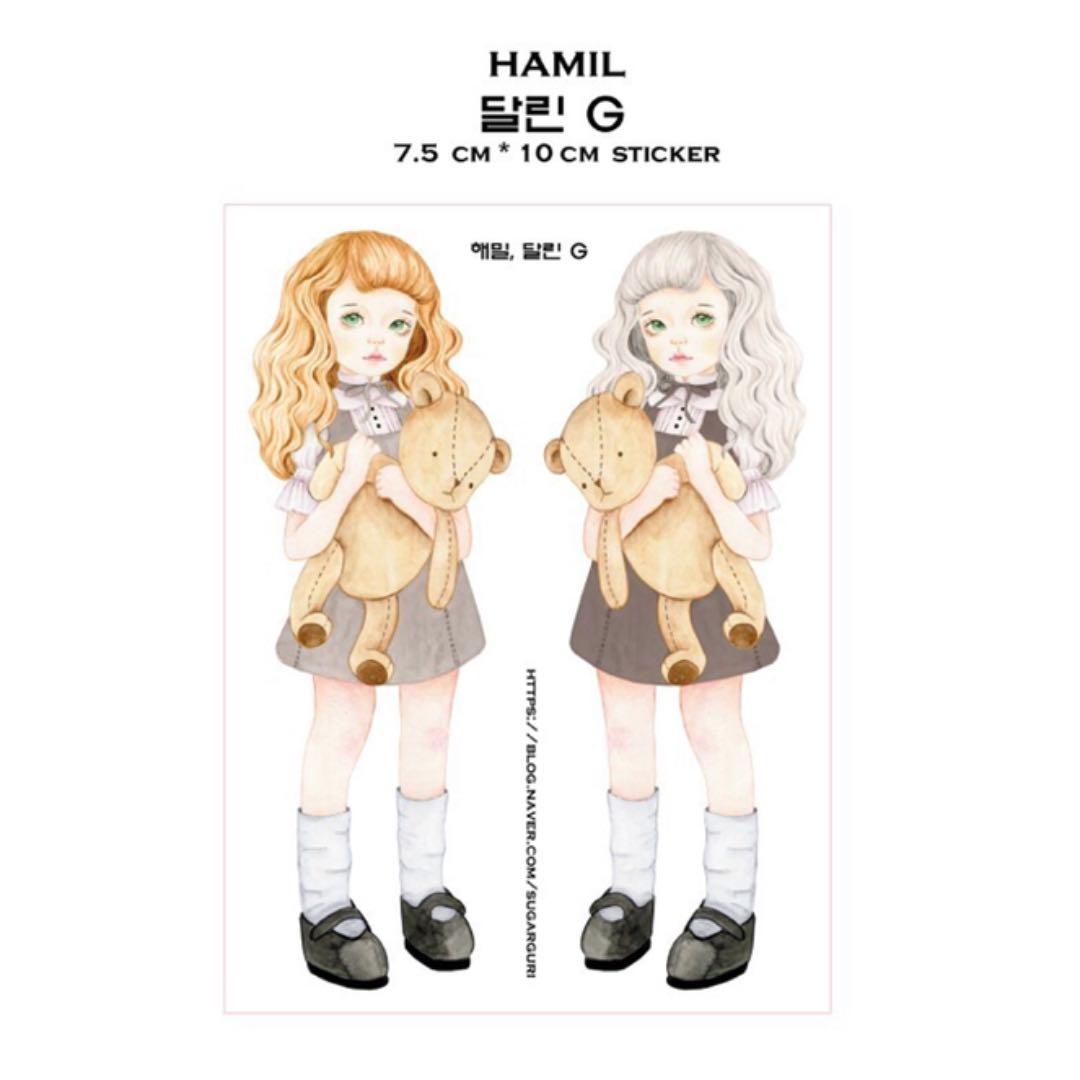 No.5【送料別】hamil ハミル ステッカー 6枚セット