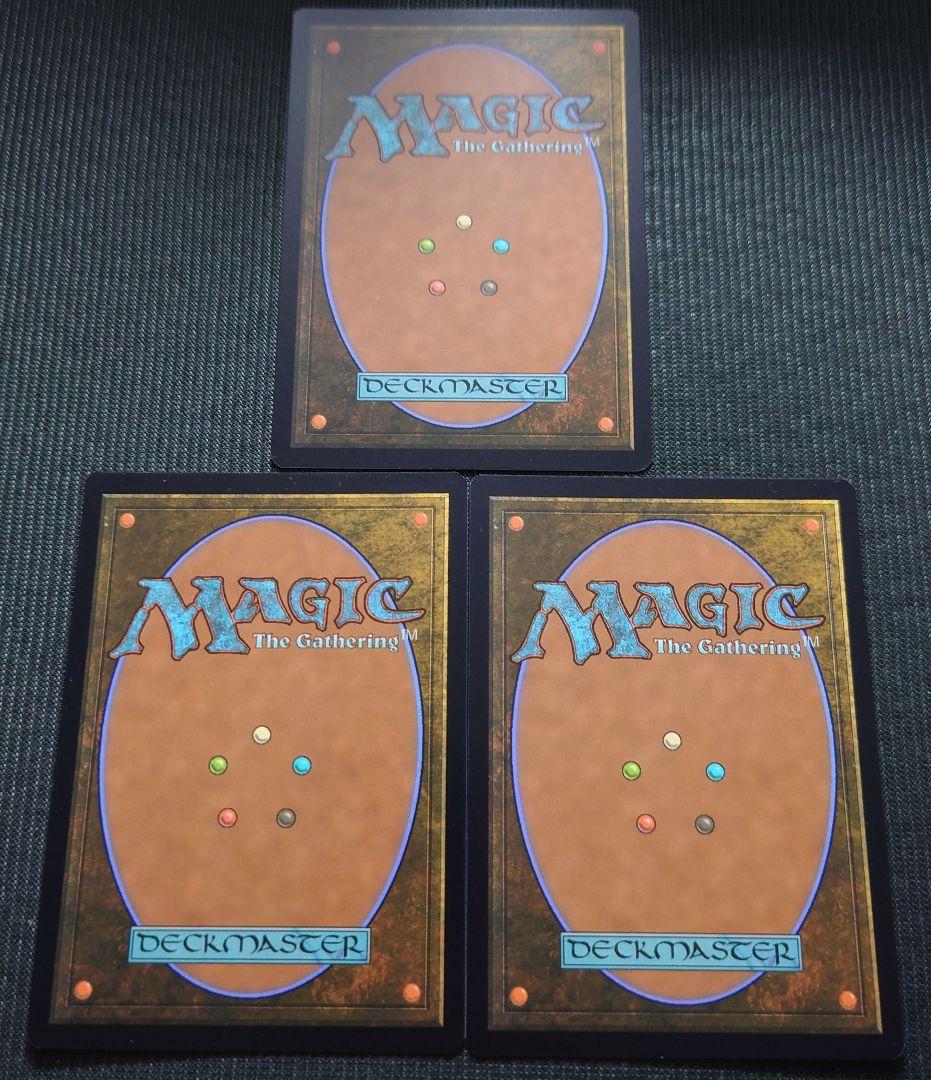 mtg フルFOIL ボーダーレス 3枚セット 稲妻のらせん 日本画 sta