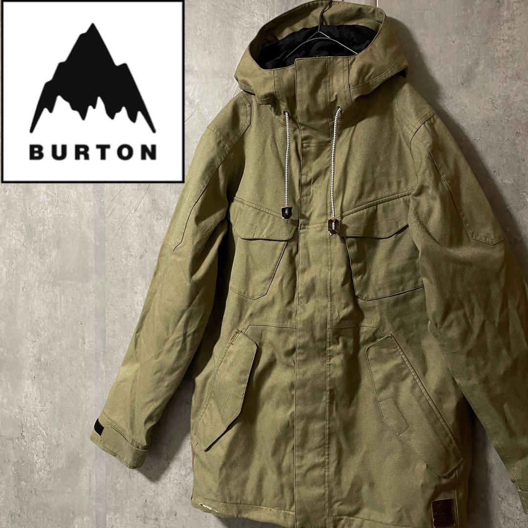 Burtonバートンスキーウェアスノーボードジャケットパーカーベージュ黒ブラック