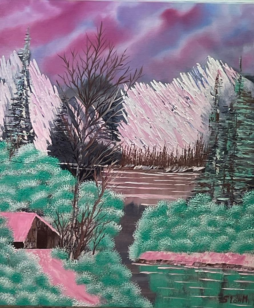 絵画 Winter Mountains