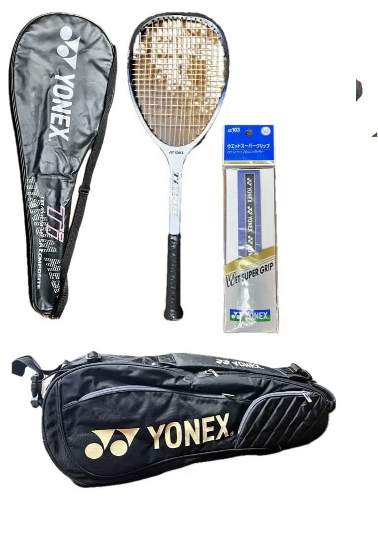 YONEX 軟式 ソフトテニスラケットケース バッグ ボール グリップ