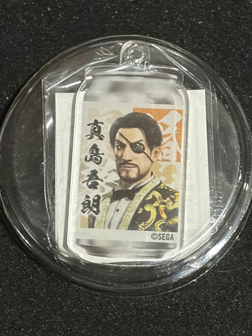 龍*中様 龍が如く　冠婚葬祭展　真島吾朗　ラベル缶デザインアクキー