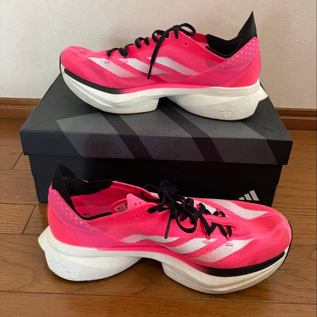【美品】adidas ADIZERO PRO 3 26.0cm ピンク