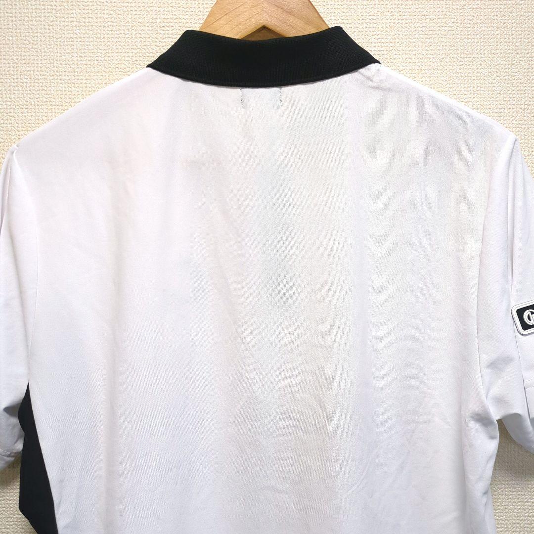 CPG GOLF ハーフジップシャツ ポロシャツ 白 黒 4 XL