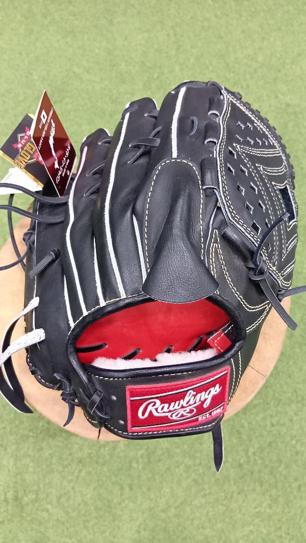 Rawlings 日本製　硬式野球グローブ 黒　投手用