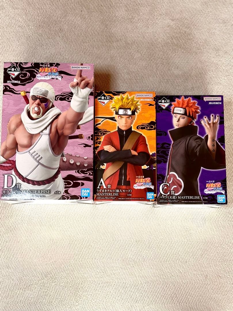 一番くじ NARUTO 疾風伝 A賞C賞D賞フィギュア 3点セット