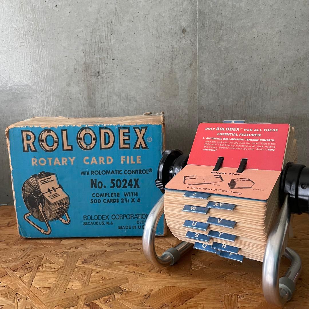 60s 70s VINTAGE ROLODEX NO.5024X アルミフレーム
