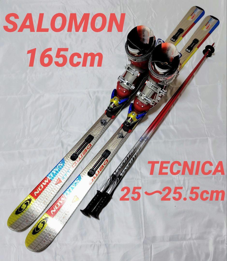 【SALE】D■スキーセット■SALOMON165■TECNICA25.5