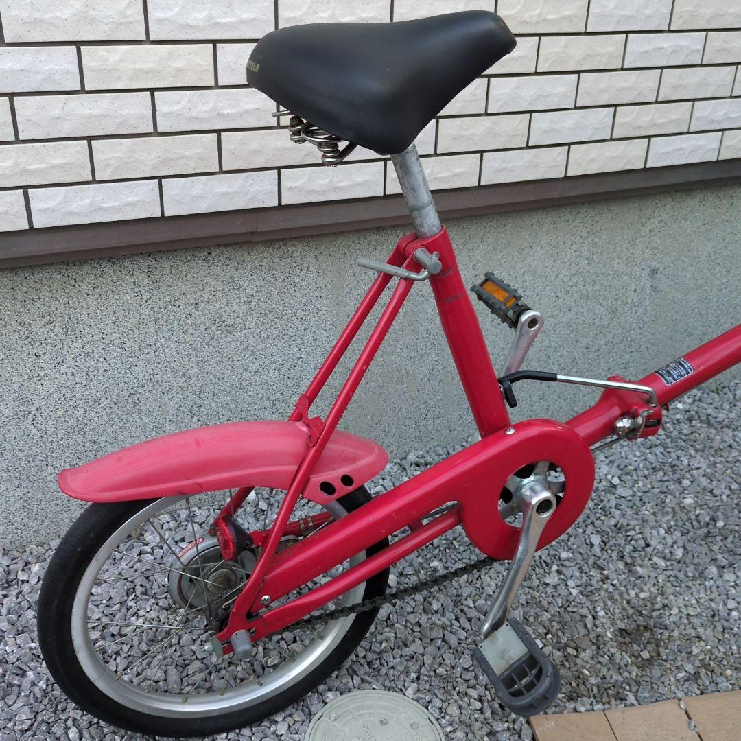 【引取限定】赤い折りたたみ自転車