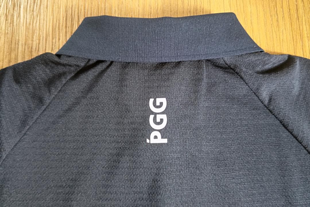 PGG　ボーダー柄ジャージー 半袖ポロシャツ (MENS) サイズ６（XL）
