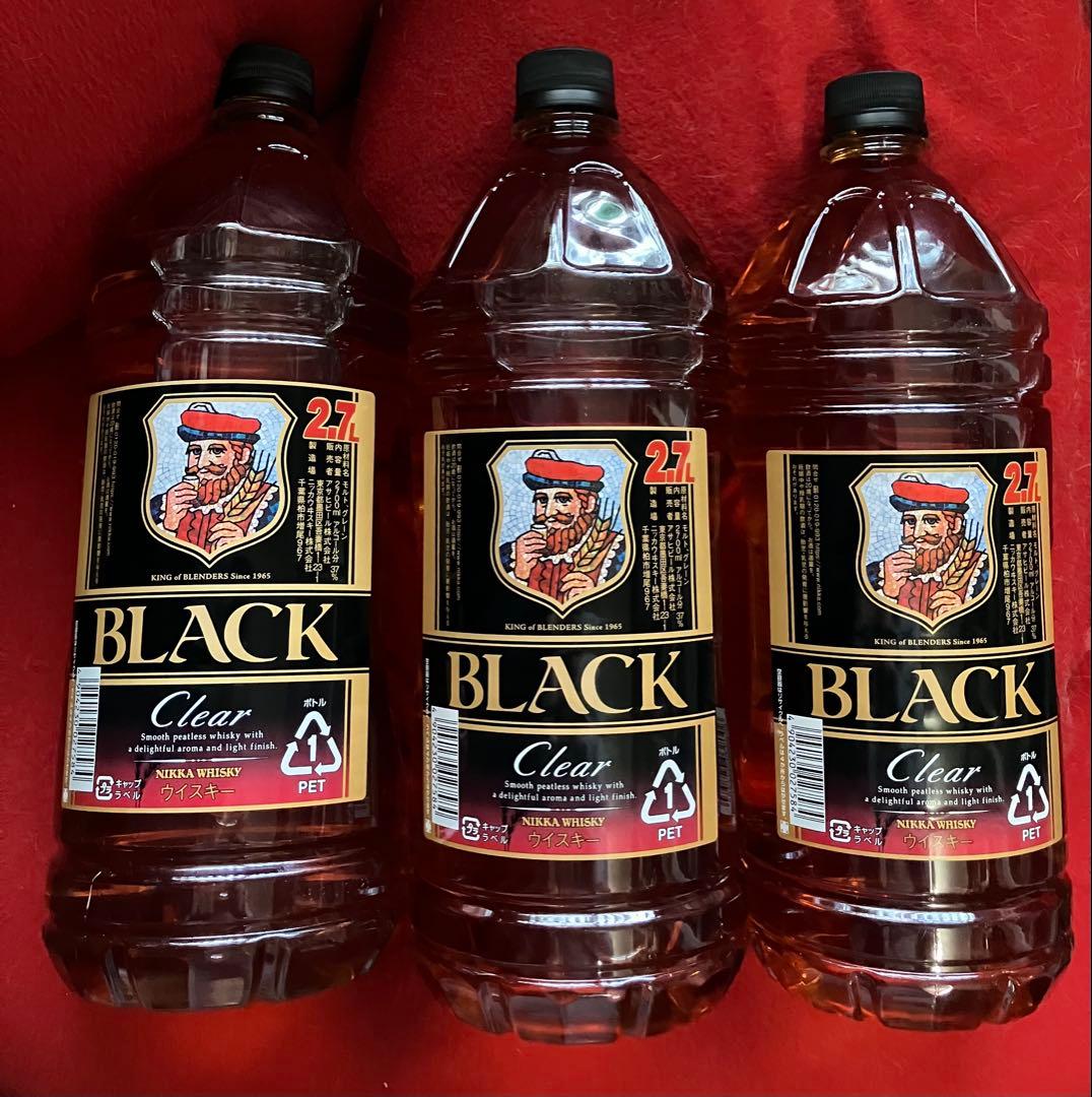 BLACK Clear ウイスキー 2.7L 3本セット