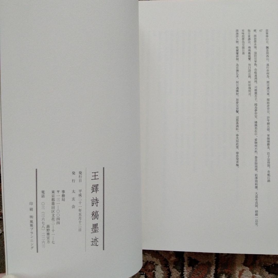 中国書道珍品 珍貴古籍善本文物希少収蔵版[王鐸詩稿墨跡] 書道研究者座右の書