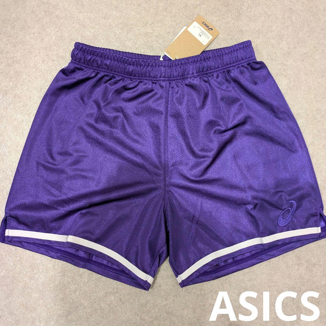 ☆パープルロゴ　ASICS　アシックス　バレーボール　ゲームパンツ　パンツ