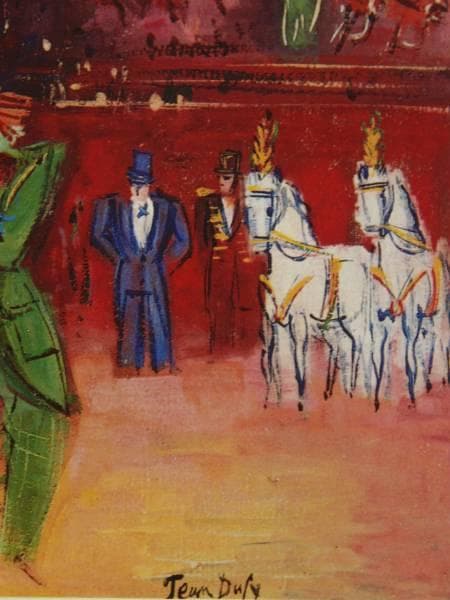 Jean Dufy、SCENE DE CIRQUE、海外版超希少レゾネ