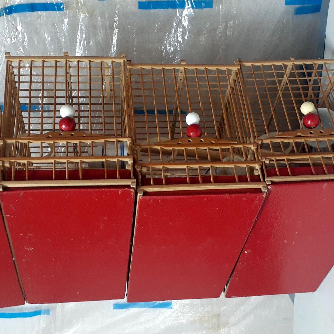 鳥籠４個セット （名札付き）手作籠