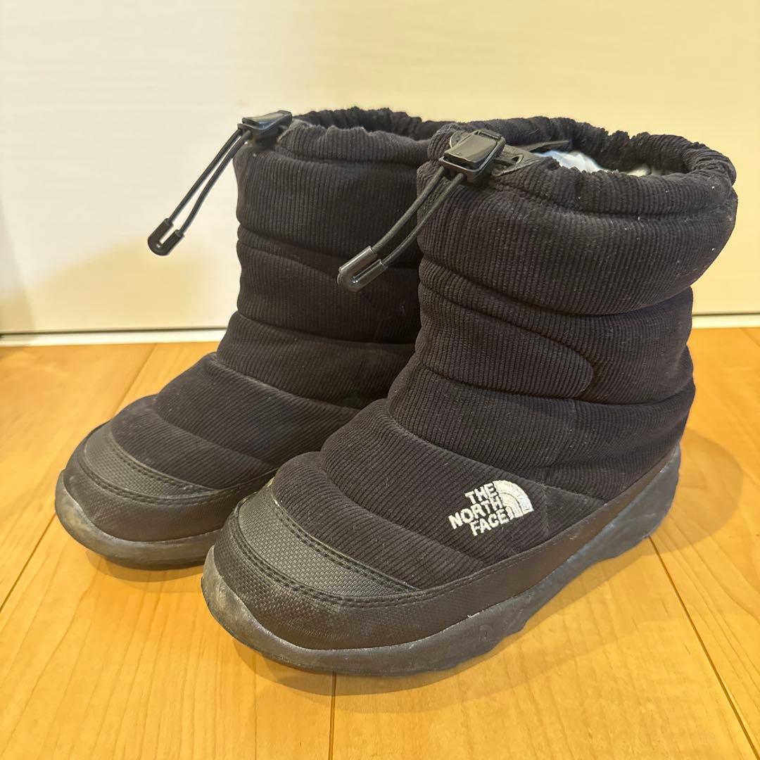 THE NORTH FACE 子ども用 コーデュロイ　ブラックブーツ　22センチ