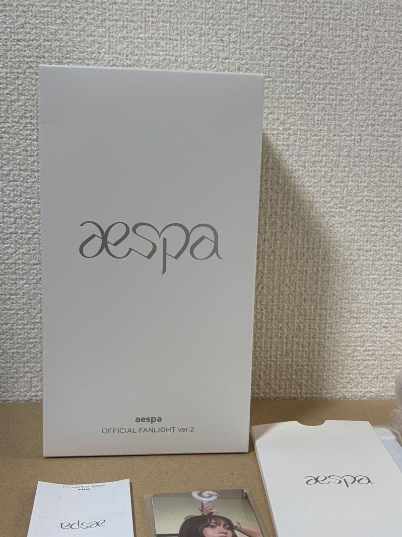 aespa ペンライト セット ジゼル トレカ アクリルキーホルダー