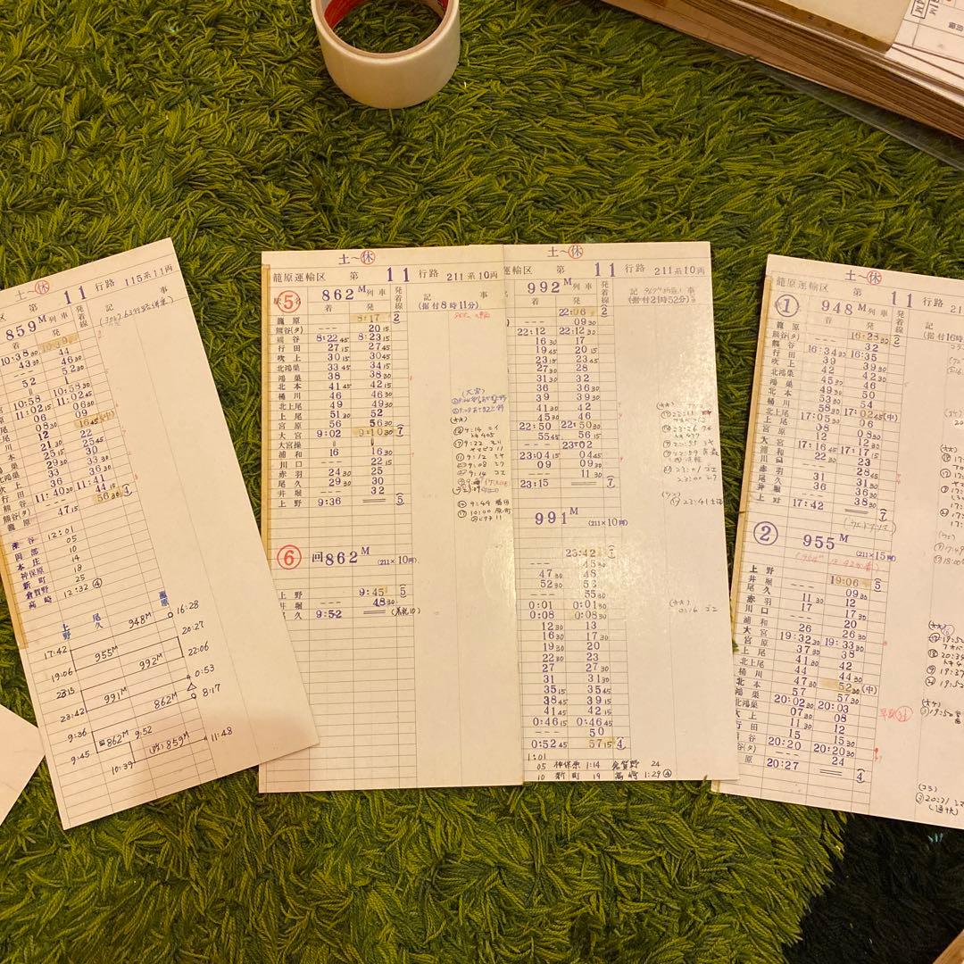 鉄道　スタフ　車掌用　籠原区　12行路
