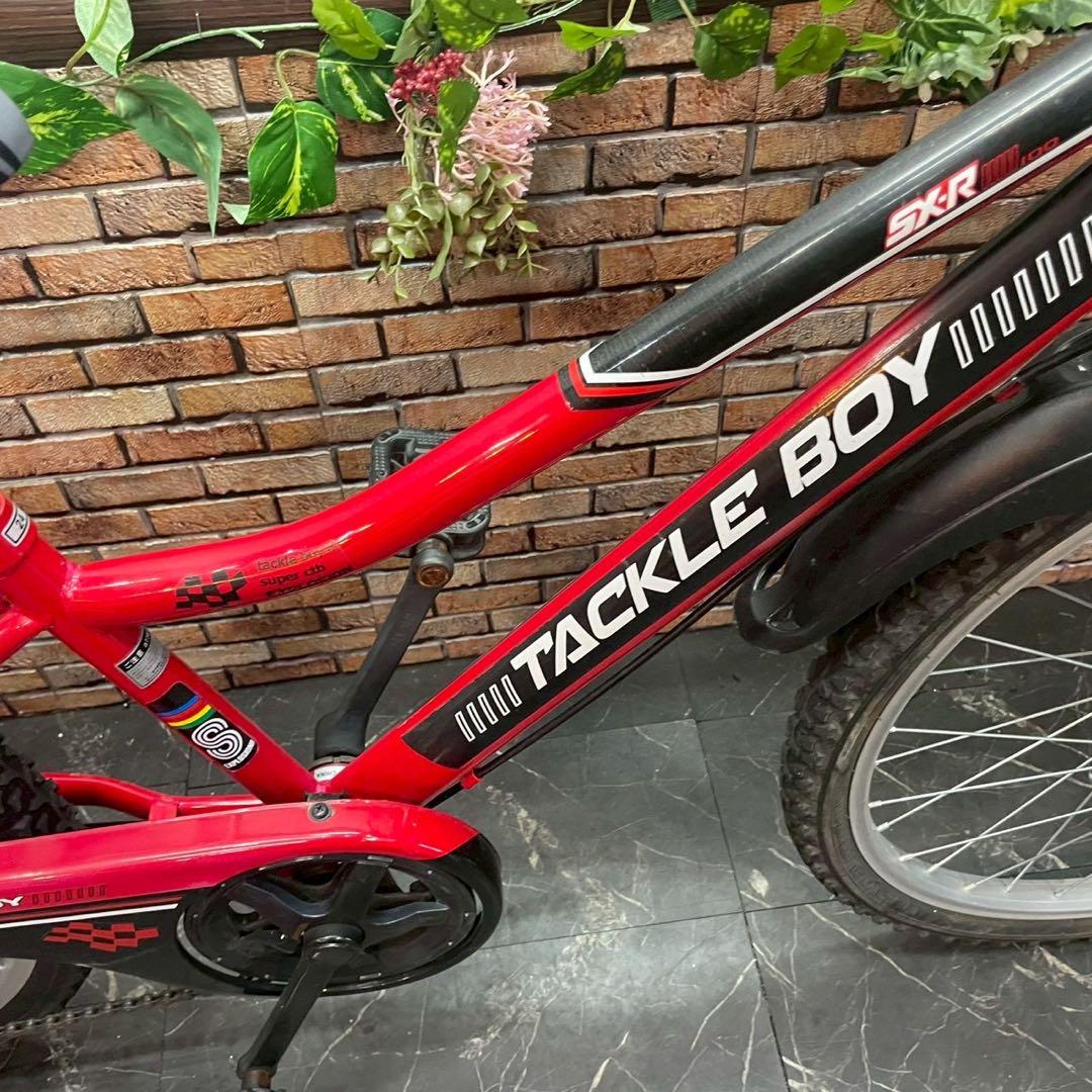 【64】子供用自転車 子供車TACKLE BOY レッド 24インチ