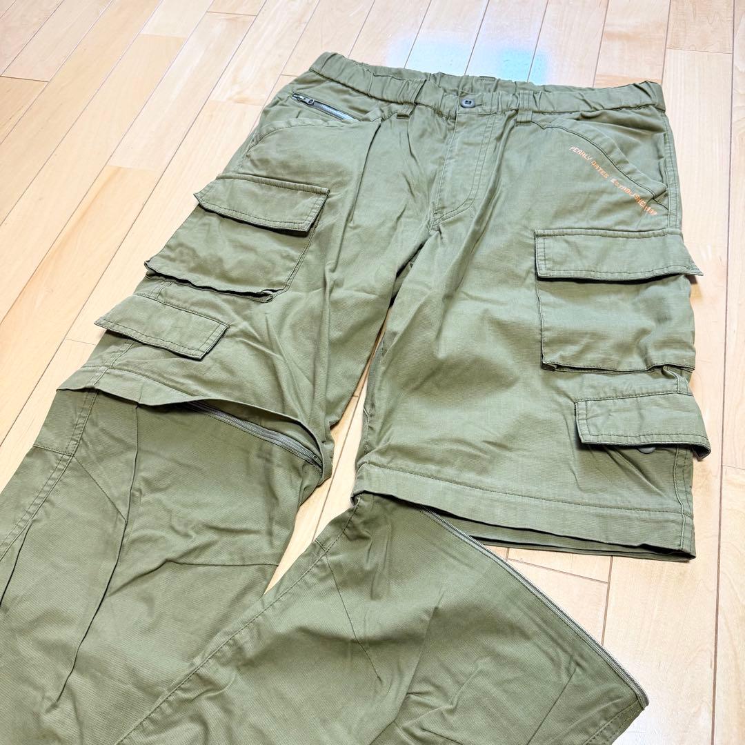 パーリーゲイツ ゴルフ カーゴパンツ ハーフパンツ オリーブ 2way 6