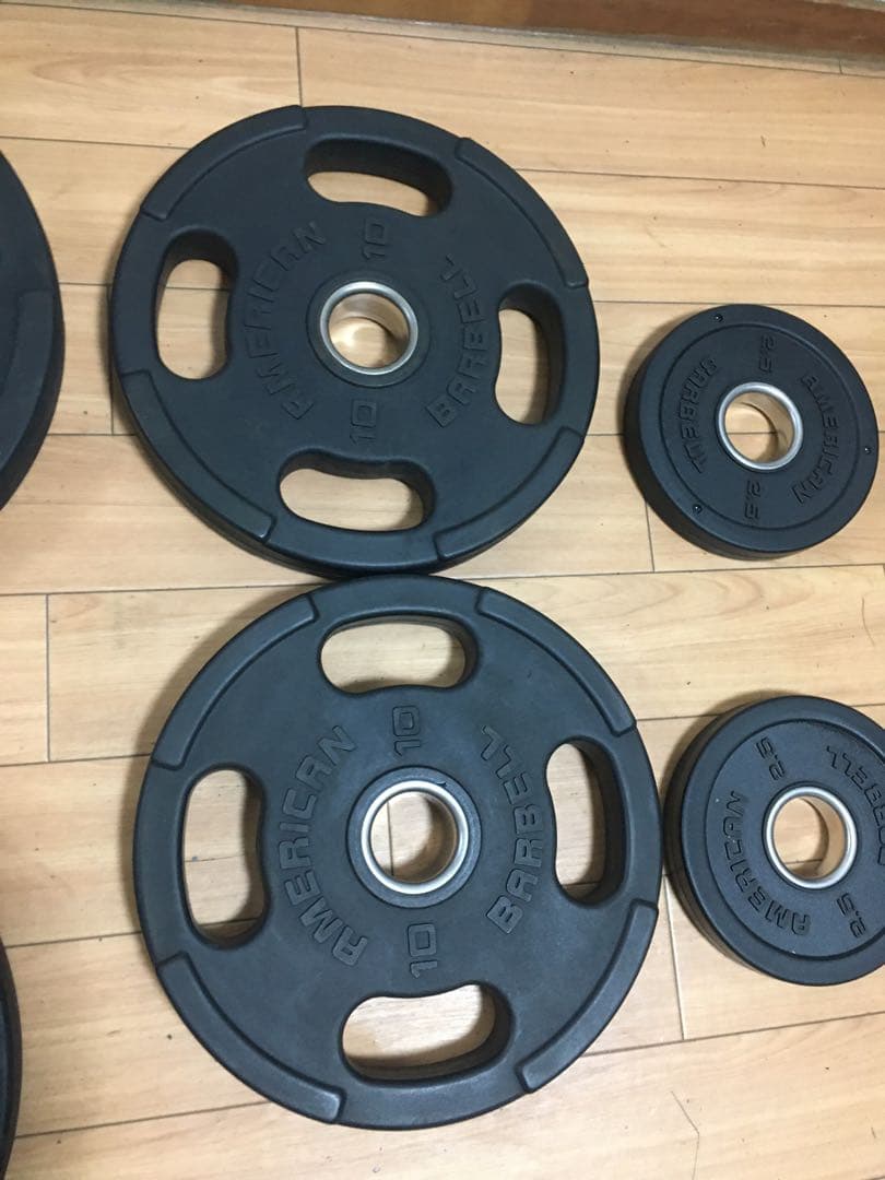 American Barbell アメリカンバーベル 計97.5kg穴径50mm