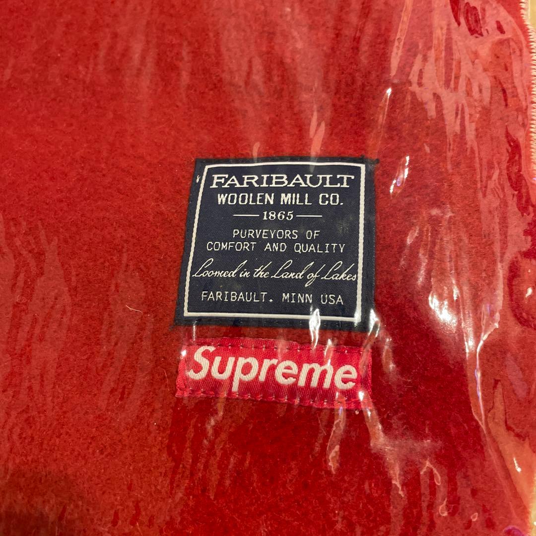 Supreme Faribault Wool Blanket ブランケット 赤