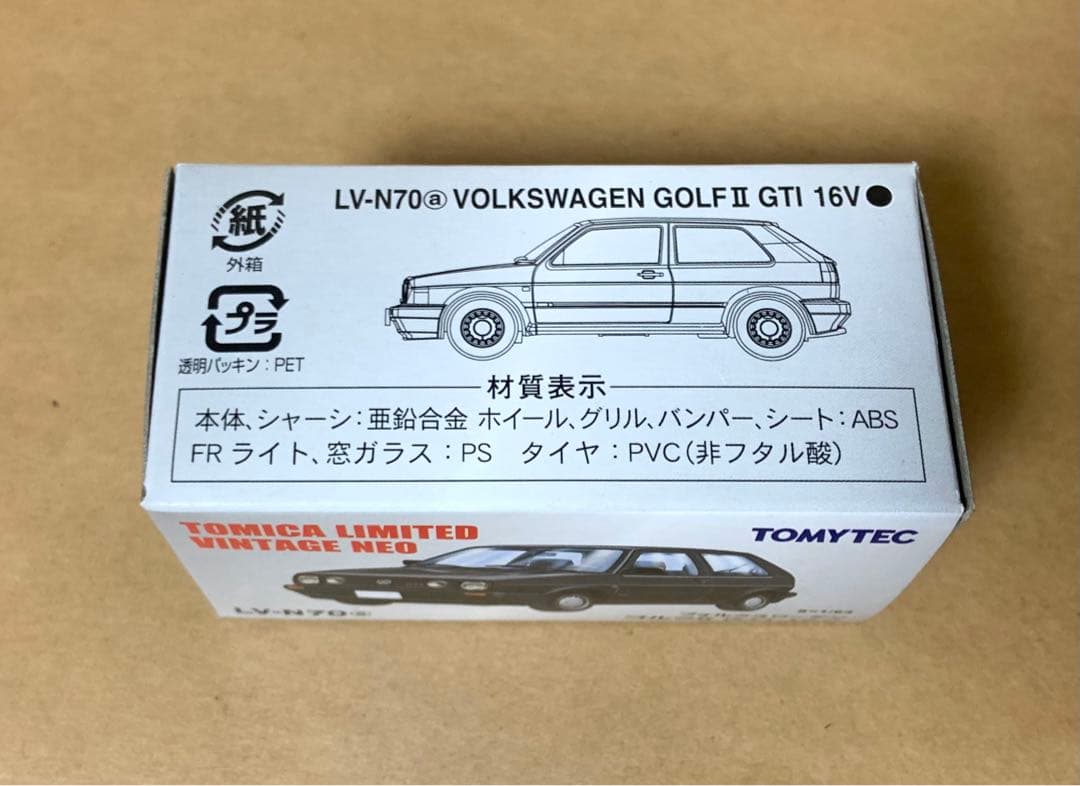 トミカ リミテッド ヴィンテージ ネオ　フォルクスワーゲン ゴルフⅡ　黒 70a