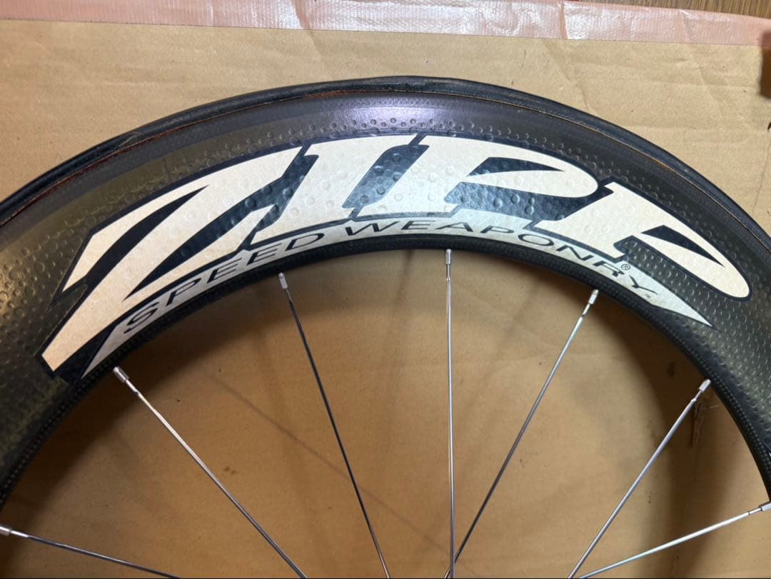 ZIPP808 カーボンホイール チューブラー フロントのみ