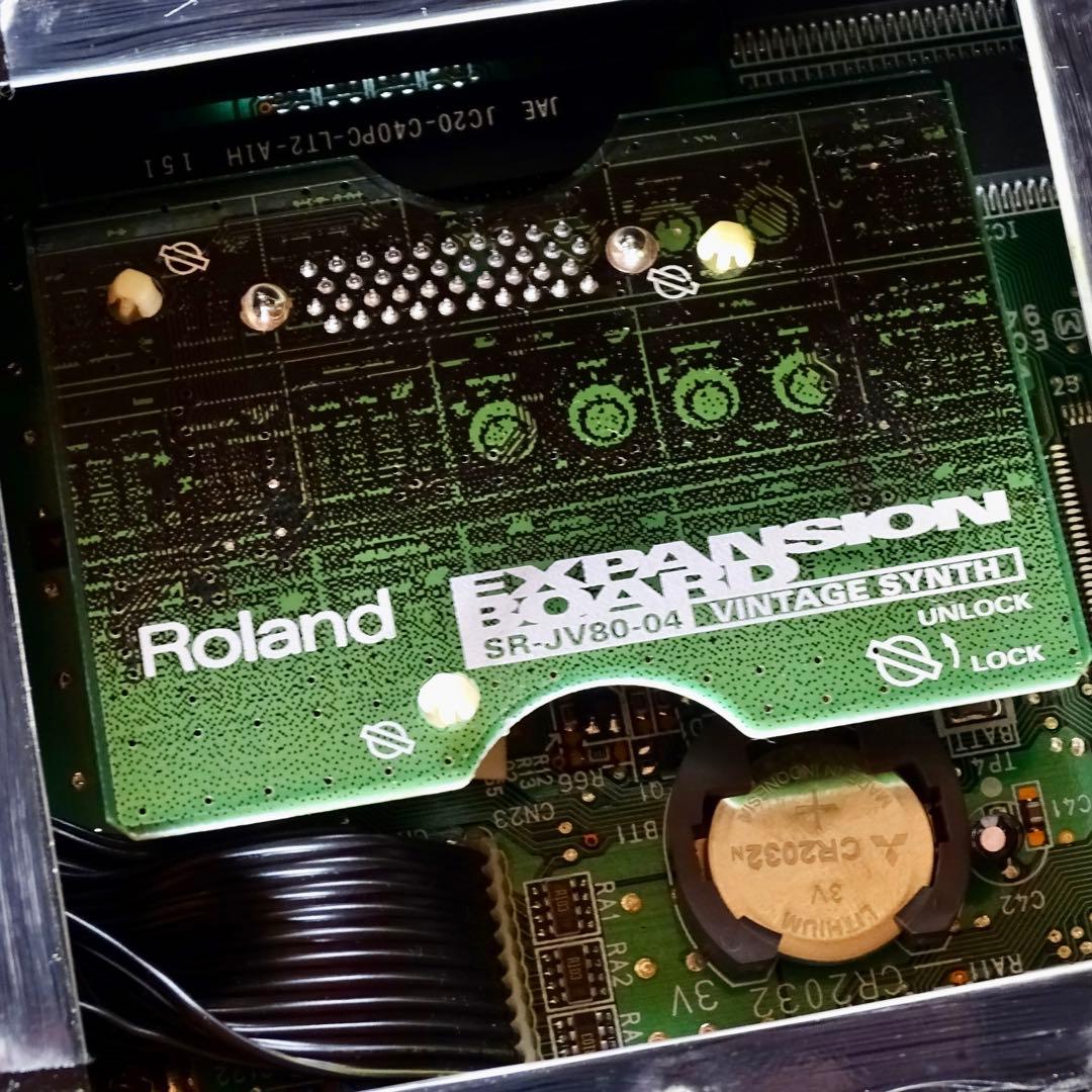 【良品】Roland JV-80 + ROMカード + エクスパンジョンボード