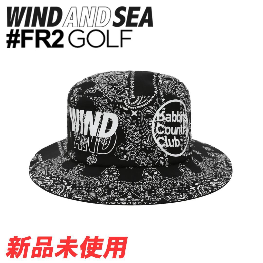 FR2 GOLF × WIND AND SEA バケットハット ペイズリー 黒