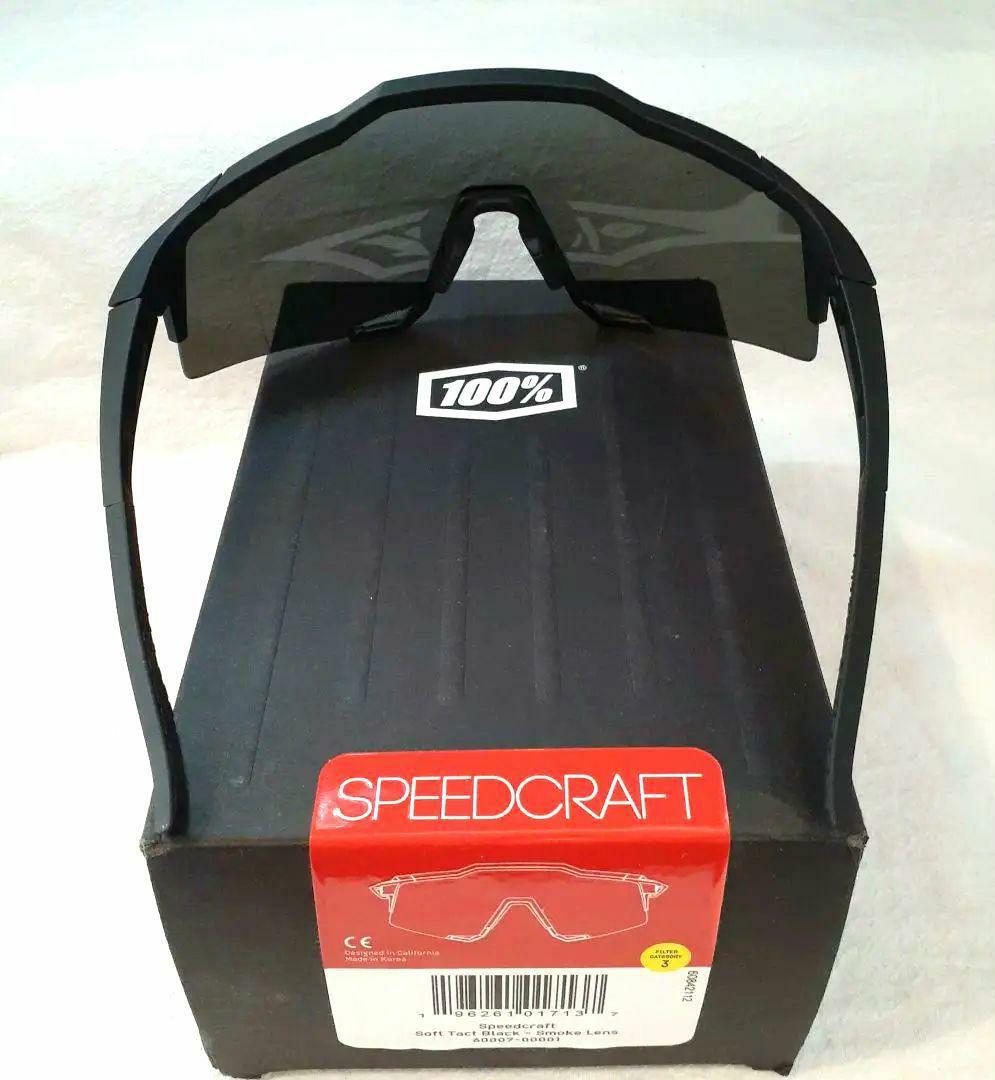 100% SPEEDCRAFT ブラック ワンハンドレッド サングラス