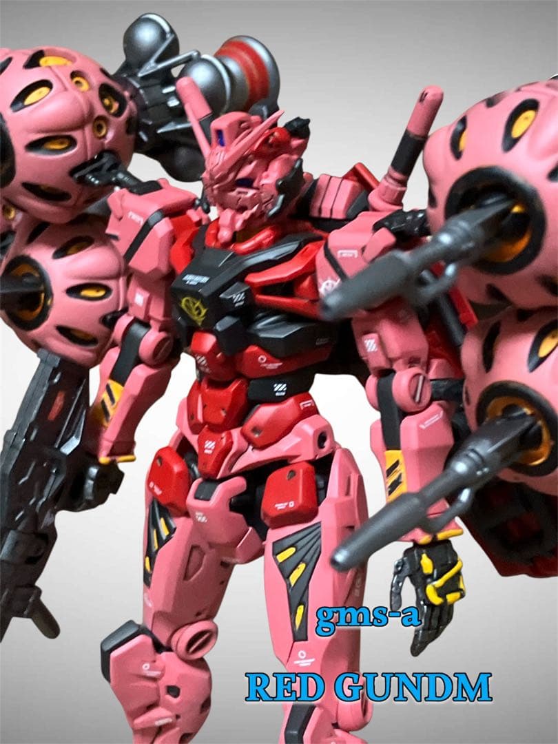 塗装・完成品「赤いガンダム」HG 1/144 フルビット装備