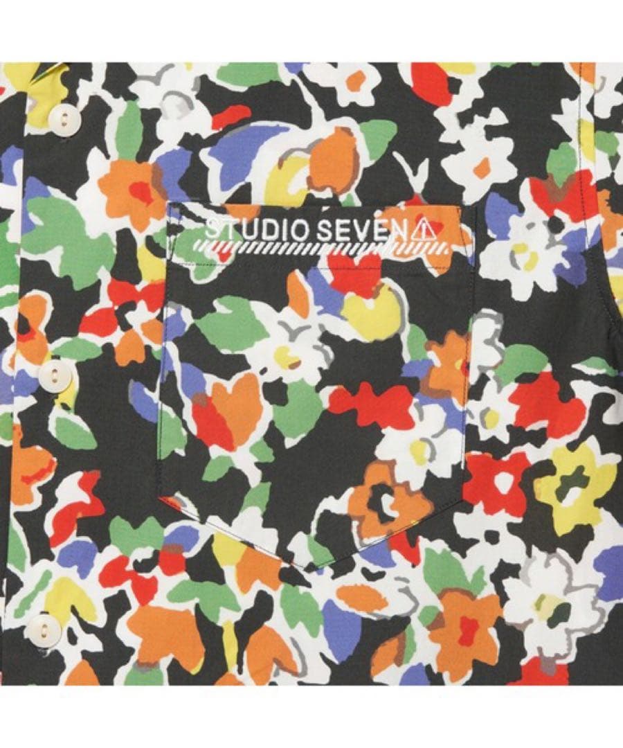 STUDIO SEVEN Big Flower Print Shirt サイズL