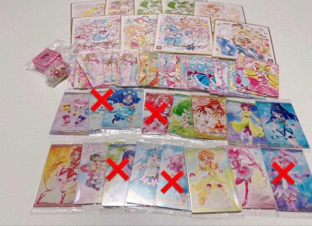 プリキュア　ウエハース　色紙　セット　ガチャカード　新品未開封　バラ売り◯