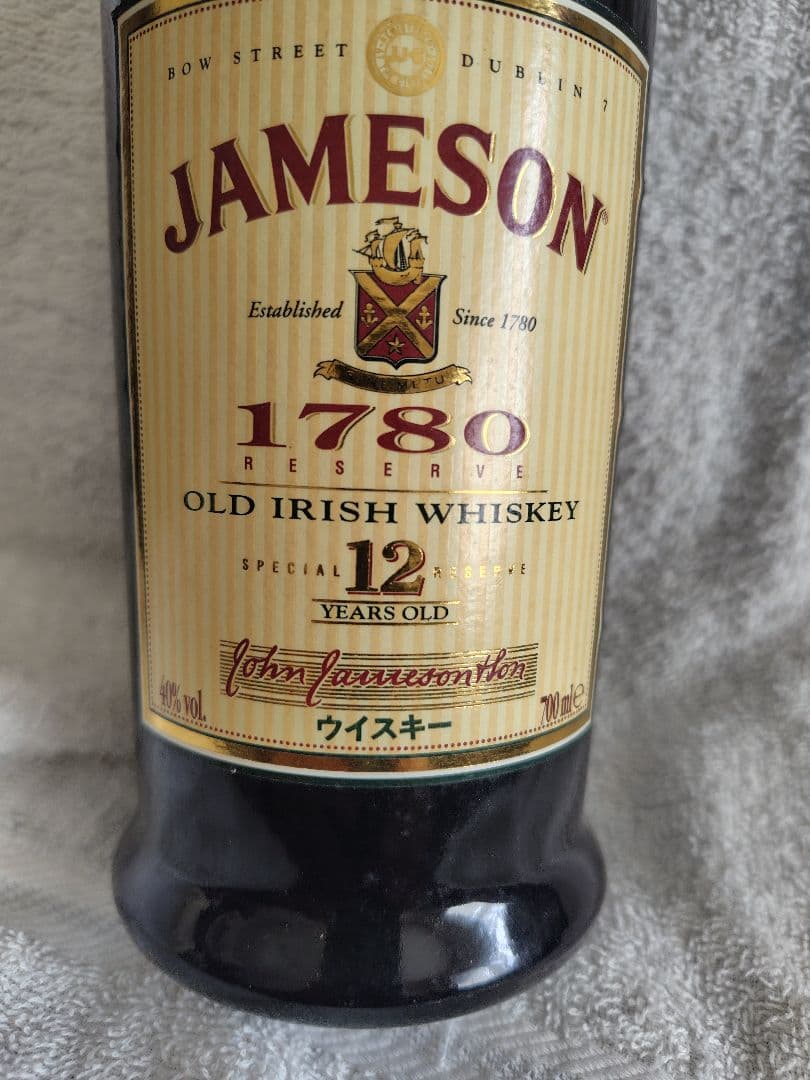 ウイスキー JAMESON 1780 OLD IRISH WHISKY