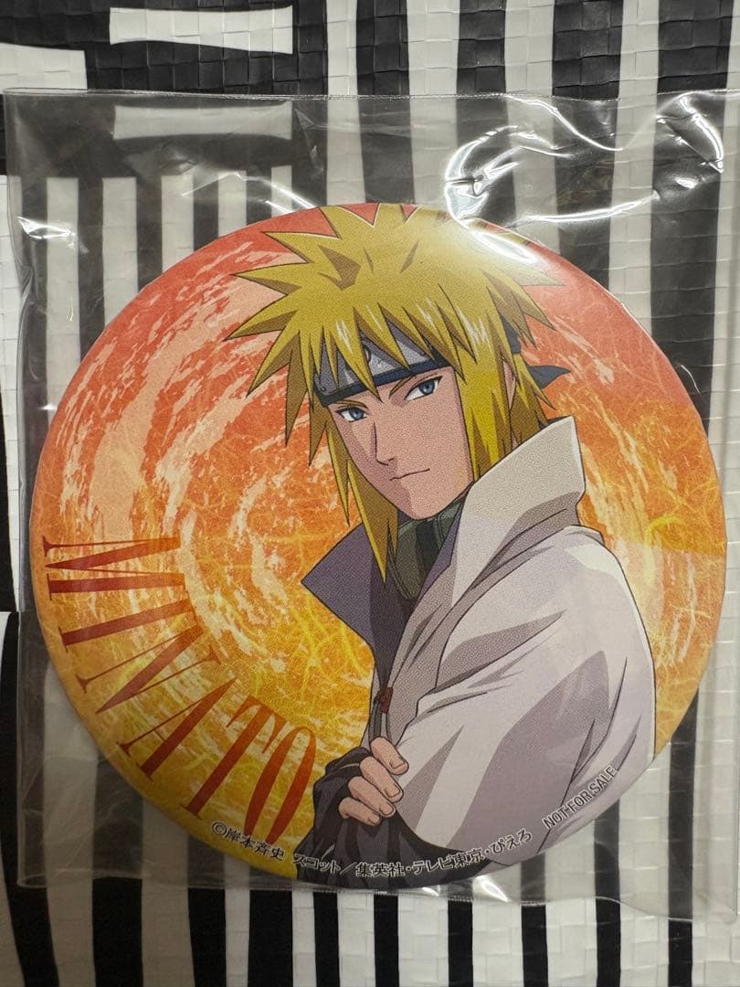 NARUTO 疾風伝 ナンジャ 波風ミナト 景品 缶バッチ 缶バ