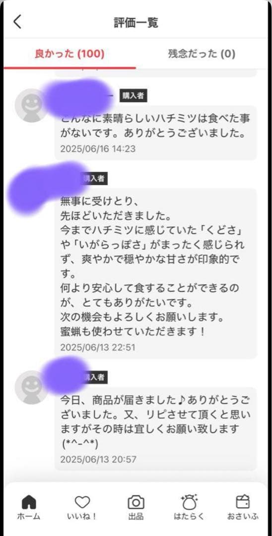 りなんてぃー 日本ミツバチ とろとろはちみつ+コムハニー 無添加抗生物質無