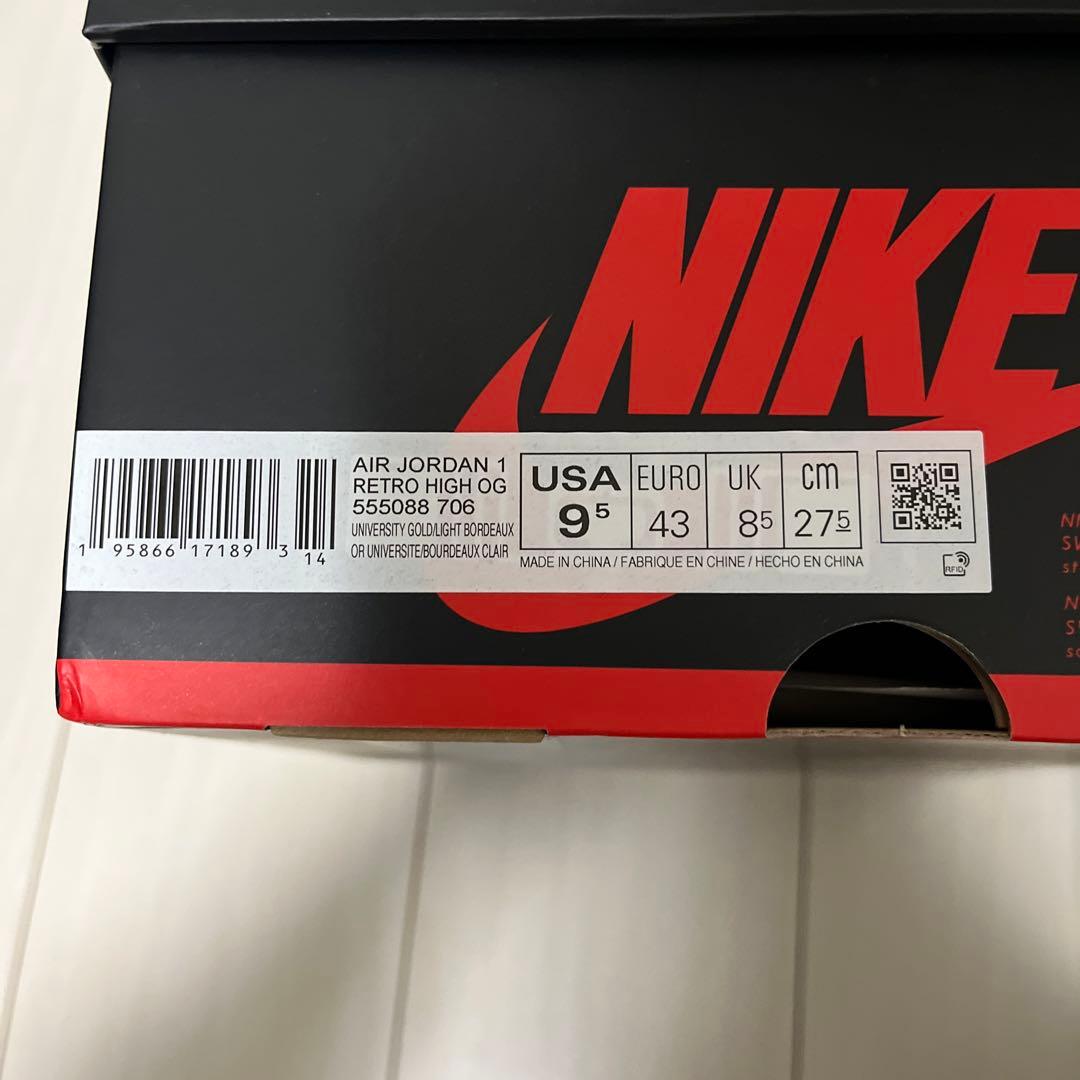 新品未使用　NIKE AIR JORDAN 1 RETRO HIGH OG