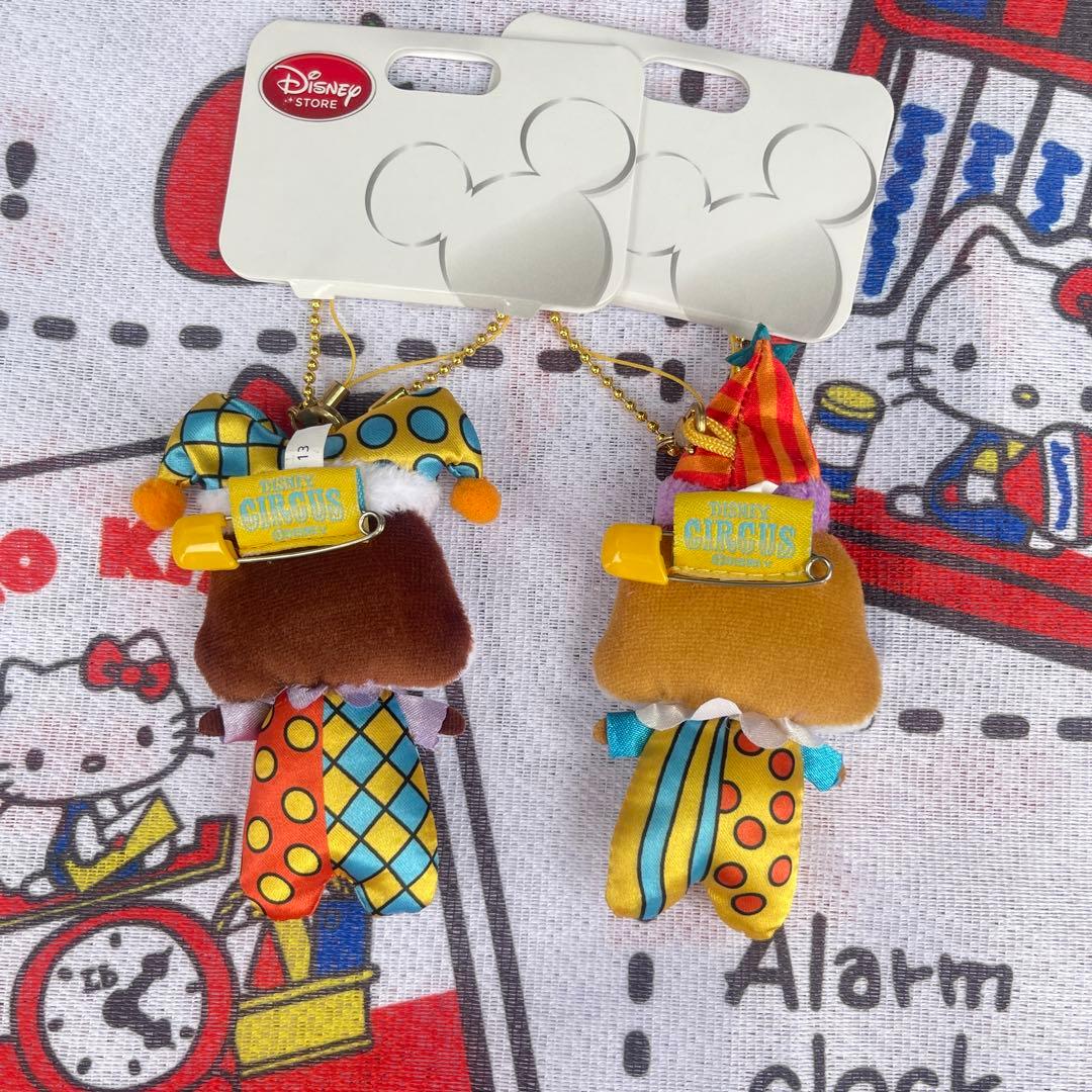 ディズニー　チップとデール　ピエロ　ぬいぐるみキーチェーン　キーホルダー　激レア
