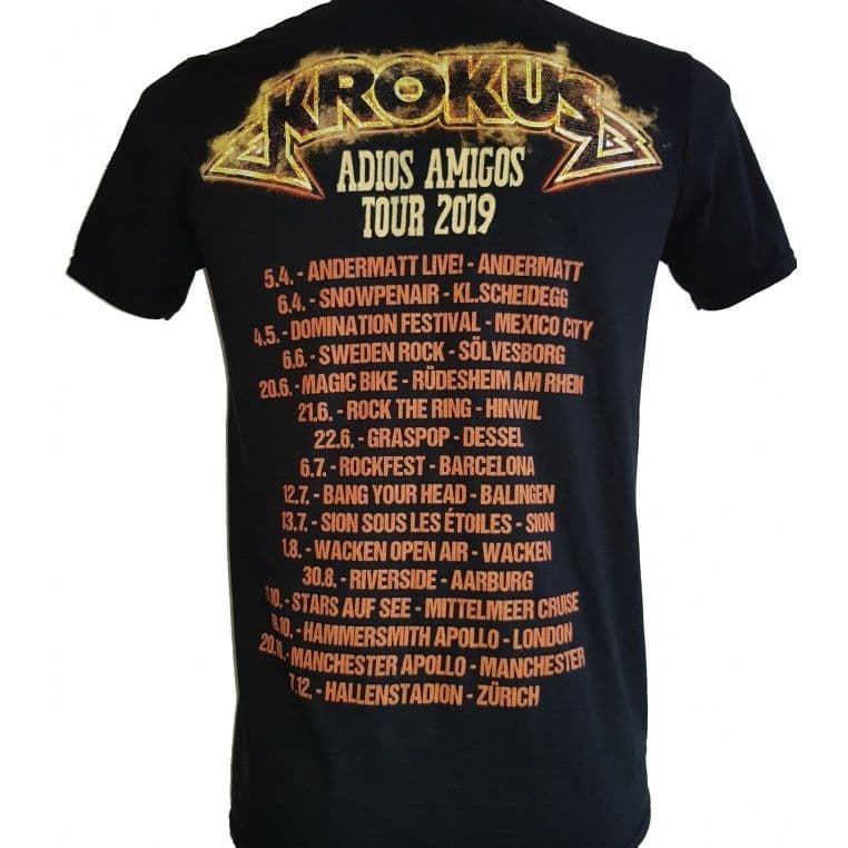 KROKUS 解散ツアー Tシャツ
