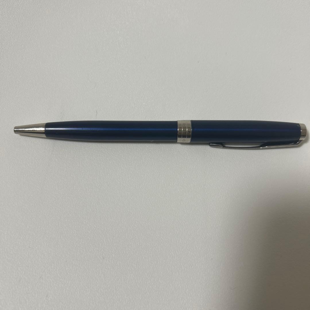 Parker ネイビー ボールペン レザーケース付き