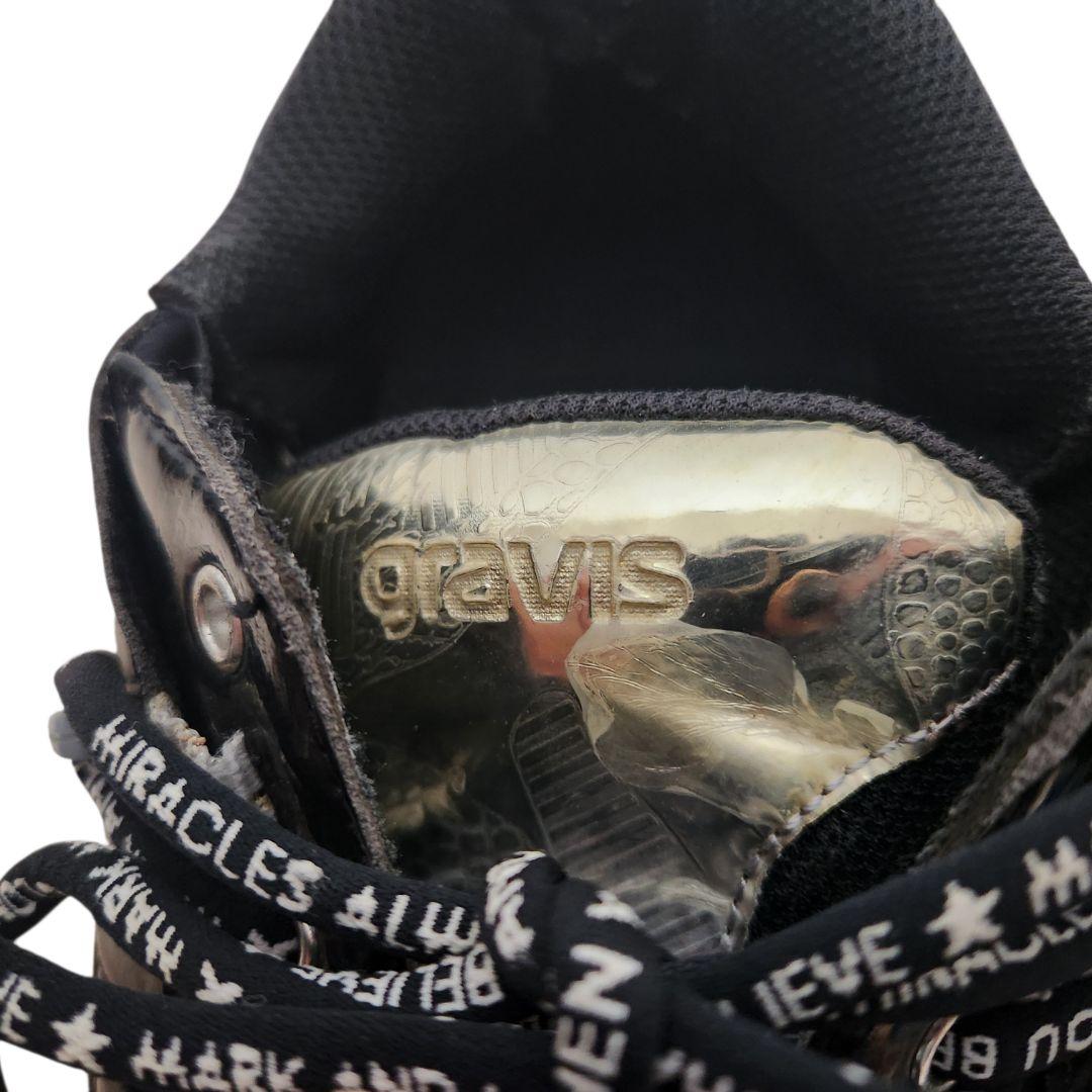 【お嬢】MARK&LONA×gravis ゴルフシューズ 黒×金 27㎝